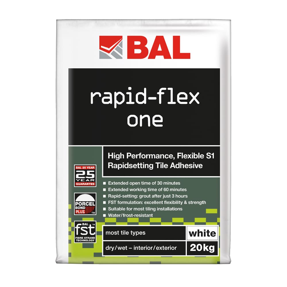 Rapid-Flex One Tile Adhesive White 20kg | Tile & Stone Gallery ...